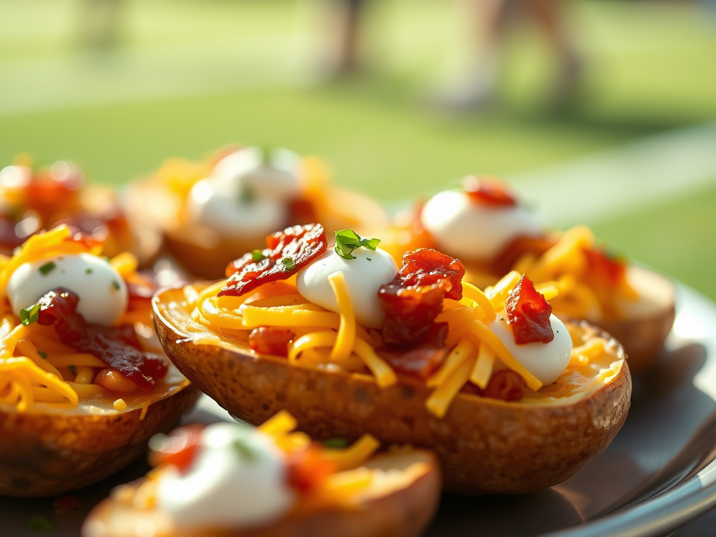 Loaded Potato Skins for College Football Party and Tailgating ...